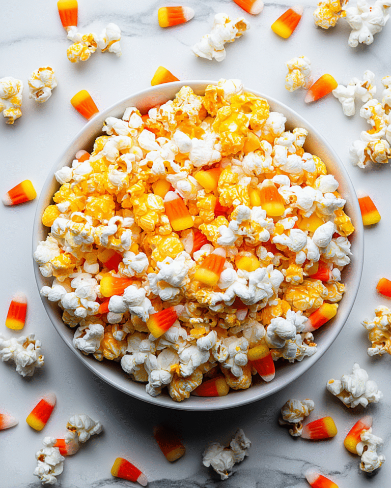 Candy Corn Popcorn – Einfaches Rezept (Schritt für Schritt) - Leckere küche